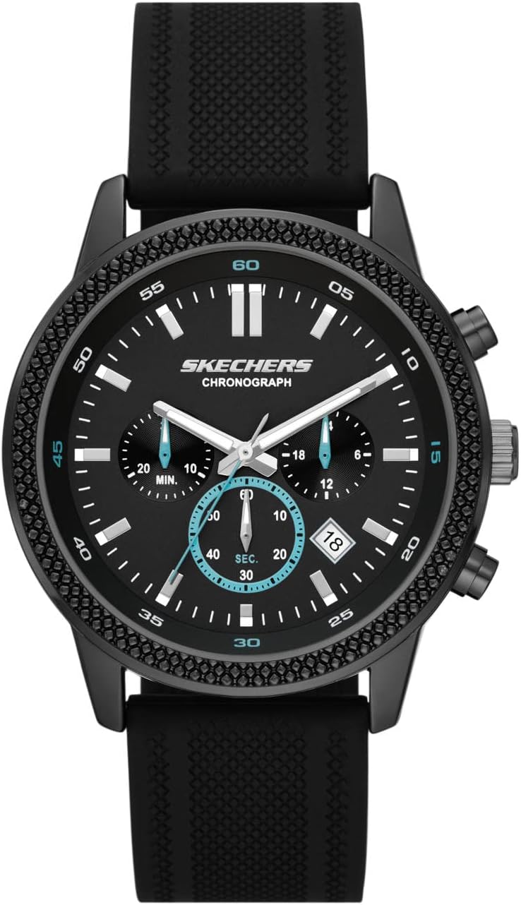 Skechers SR5197 Analog-Digital Watch for Men - Clarkdale Black/Blue ...